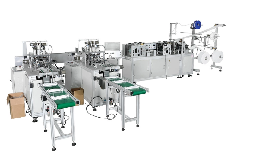 Surgical mask making machine 3 ply auto non woven mask machine medical ...